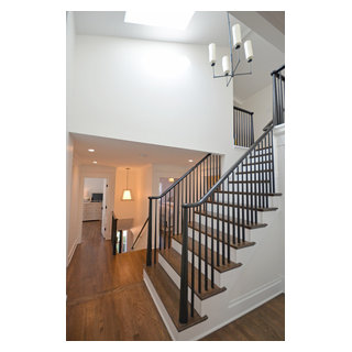 Charming Colonial with Center Stair - Traditional - Staircase - DC ...