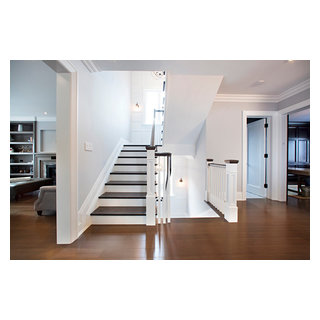 Classic two tone - Transitional - Staircase - Toronto - by Amber Stairs ...