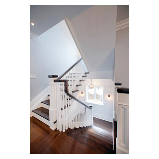 Classic two tone - Transitional - Staircase - Toronto - by Amber Stairs ...
