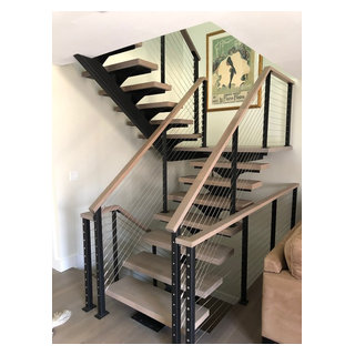 Condo Remodel Floating Staircase - Modern - Staircase - New York - by ...