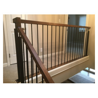 Contemporary custom railing - vertical design - Staircase ...