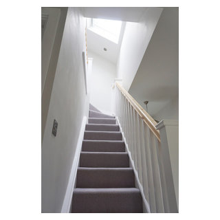 Contemporary Makeover of 1950s House - Contemporary - Staircase - Other ...