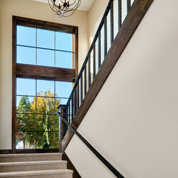 75 Farmhouse Metal Railing Staircase Ideas You'll Love - June, 2022 | Houzz