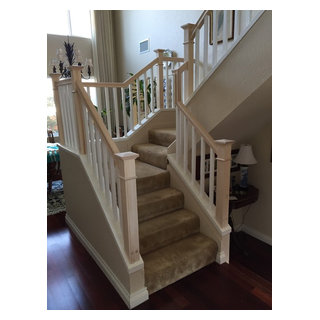Craftsman style stair railing - Craftsman - Staircase - San Diego - by ...