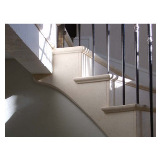 Curved Stair Coping - Classique - Escalier - Portland Maine - par ...