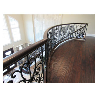 Curved Stair w/ Tuscany Railing Panels- Merritt Island- Tracy Res ...