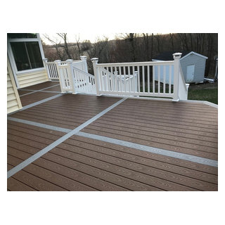 Custom Designed Deck - Trex Picture Frame Design - Contemporary ...