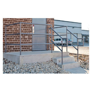 Custom Industrial Railings - Industrial - Staircase - Chicago - by ...