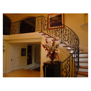 Custom interior guard rail - Traditional - Staircase - San Francisco ...