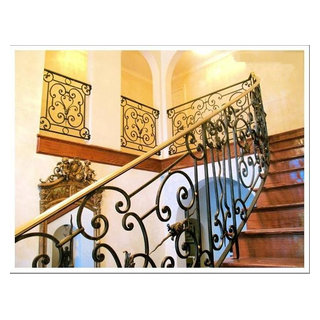 Custom Iron Stair Railing - Staircase - Dallas - by D'Hierro Hand ...