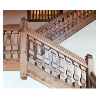 Custom Millwork featuring Salvaged Antique Oak, Inspired by French ...