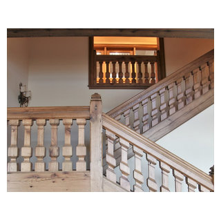 Custom Millwork featuring Salvaged Antique Oak, Inspired by French ...