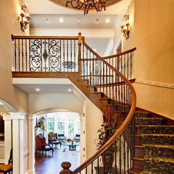 Double Curved Stairs - Photos & Ideas | Houzz