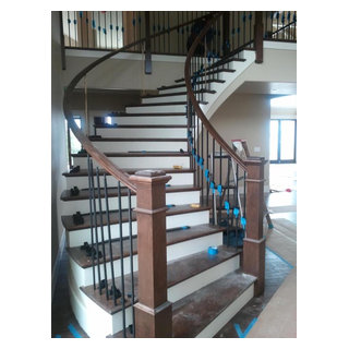 Customer Free Standing Stairs - Traditional - Staircase - Seattle - by ...