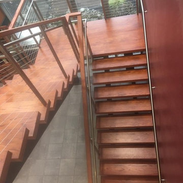 Double Stringer Open Riser - Photos & Ideas | Houzz