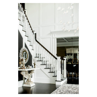 Dramatic Foyer - Contemporary - Staircase - New York - by k+co LIVING ...