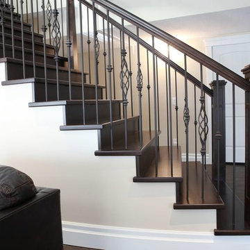 Wrought Iron And Wood Stair Banister - Photos & Ideas | Houzz