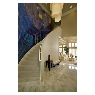 Entry - Contemporary - Staircase - Dallas - by SDG | Schlosser Design ...