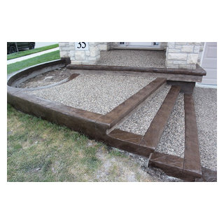 EXPOSED AGGREGATE WITH STAMPED BORDERS - Modern - Staircase - Toronto ...