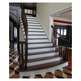 Flared Staircases - Traditional - Staircase - Cleveland - by Great ...