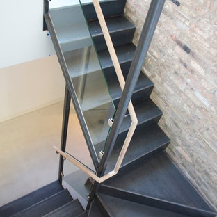 Bent Steel Plate Stair | Houzz