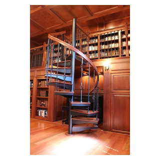 Forged Iron Spiral Staircase - Traditional - Staircase - Minneapolis ...