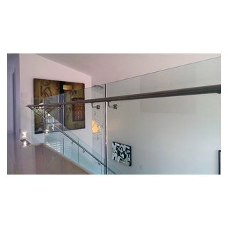 Glass Railings in Modern Miami Home - Modern - Staircase - Tampa - by ...