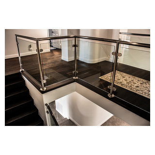 Glendale - Glass Railing Loft Addition - Contemporary - Staircase - Los ...