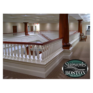 Grand stair in Bank - Traditional - Staircase - Providence - by ...