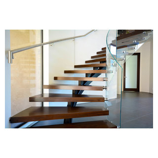 Ground Floor Stair - Modern - Staircase - Los Angeles - by SoCal Stairs ...