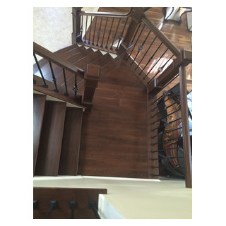 Hardwood Floors in Bedroom & Hall - Traditional - Staircase - New York ...