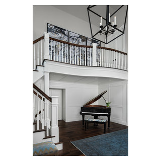 Home Renovation, Stair wall - Transitional - Staircase - Detroit - by ...