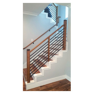 Horizontal Bar Railings - Modern - Staircase - Houston - by Stair ...