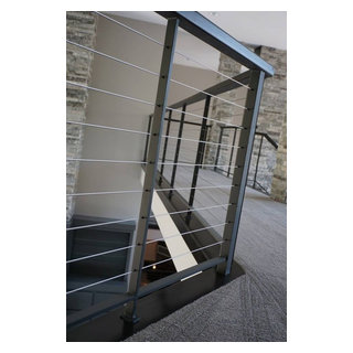 Interior Cable Railing - Modern - Staircase - Indianapolis - by ...