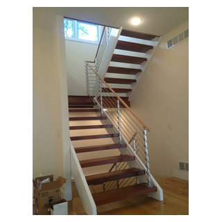 Interior Stairs with Prova Railing - tube style - Modern - Staircase ...