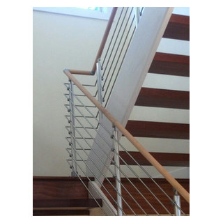 Interior Stairs with Prova Railing - tube style - Modern - Staircase ...