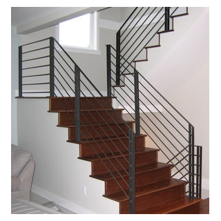Interior Wrought Iron Railing - Contemporary - Staircase - Vancouver ...