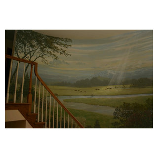 Landscape Murals - Traditional - Staircase - Seattle - by Andy ...