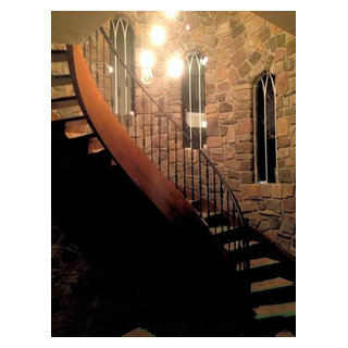 Langley Turret Stair - Traditional - Staircase - Vancouver - by Xtreme ...
