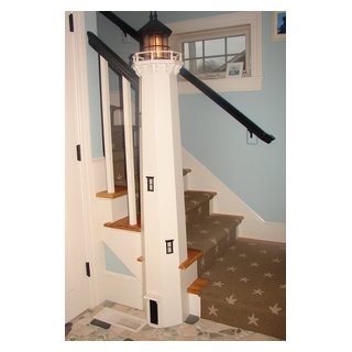Lighthouse Newel Posts - Traditional - Staircase - Boston - by Bass ...