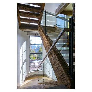 Lone Mountain Hideaway - Rustic - Staircase - Other - by WRJ Design | Houzz