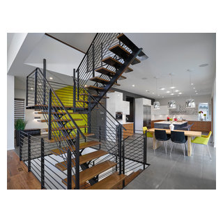 Matrix Stairs & Kitchen - Contemporary - Staircase - Edmonton - by ...