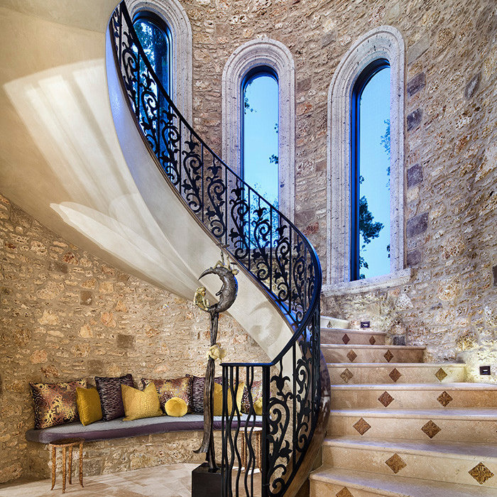 75 Mediterranean Staircase Ideas You'll Love - April, 2022 | Houzz