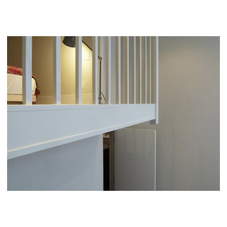Mezzanine sleeping platform - Contemporary - Staircase - London - by ...