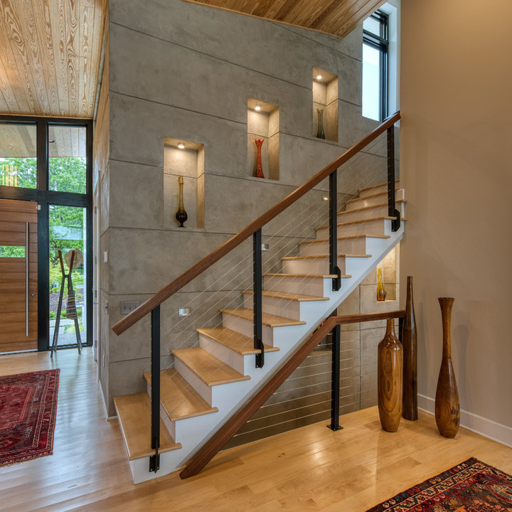 75 Beautiful Midcentury Staircase Ideas and Designs - September 2025 ...