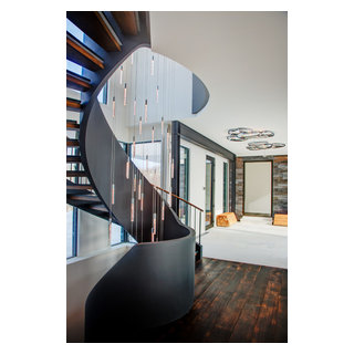 Modern Curved Stairs - Contemporary - Staircase - New York - by Arcways ...