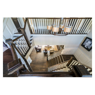Modern Farmhouse - Farmhouse - Staircase - Atlanta - by Anker Custom ...