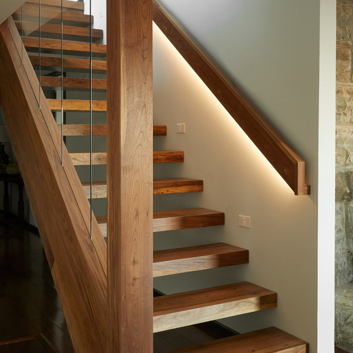 75 Beautiful Staircase with Open Risers Ideas and Designs - June 2025 ...