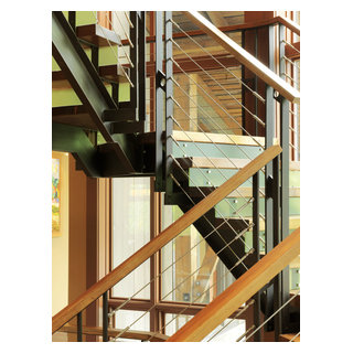 Modern Shaker - Contemporary - Staircase - Burlington - by Cushman ...
