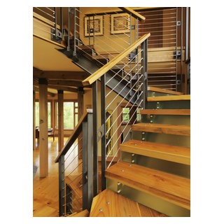 Modern Shaker - Contemporary - Staircase - Burlington - by Cushman ...